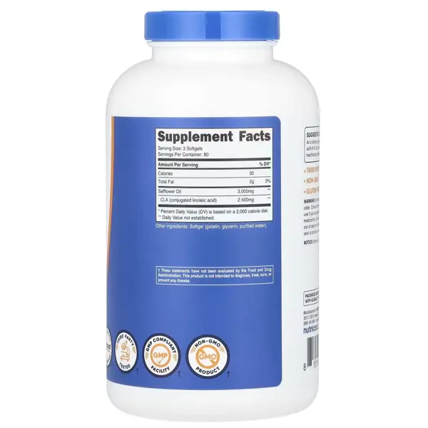 Nutricost CLA (Conjugated Linoleic Acid) 800mg Capsules In Pakistan ...
