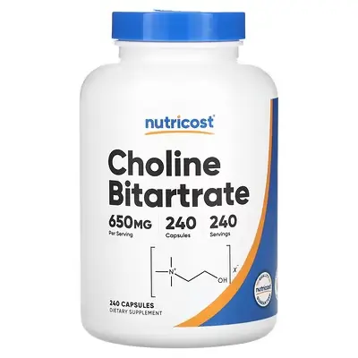 Nutricost Choline Bitartrate 650 Mg Capsules In Pakistan, Brain Health ...