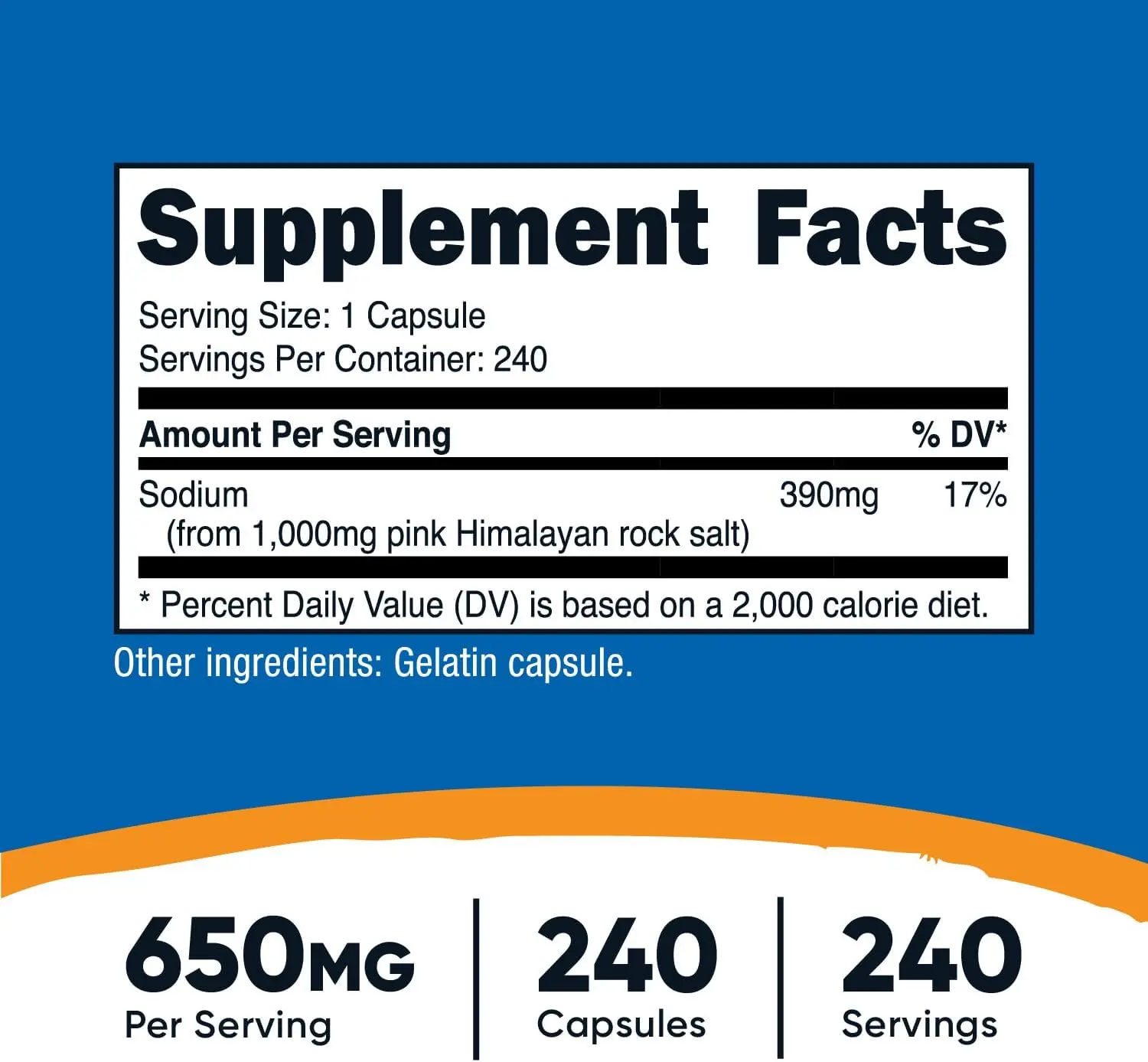 Nutricost Pink Himalayan Salt 1000 mg Capsules in Pakistan | Well Mart ...