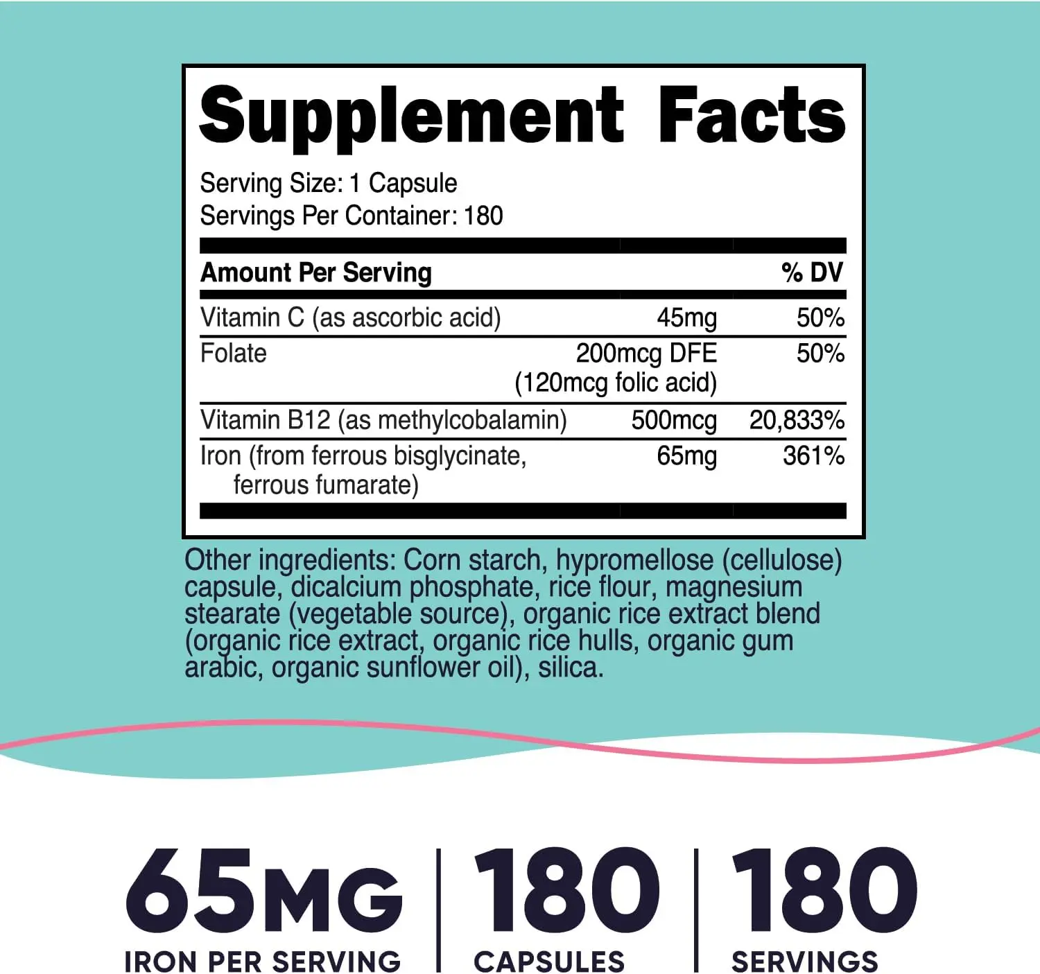 Nutricost Iron for Women 65mg with Vitamin C Capsules In Pakistan ...